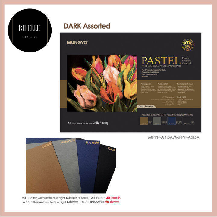 Mungyo Pastel paper pad A3 and A4 size | Lazada PH