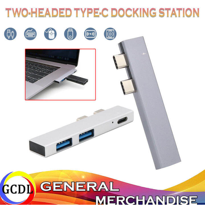 Dual TypeC Interface Docking Station Dual-Head USBC expansion multi ...