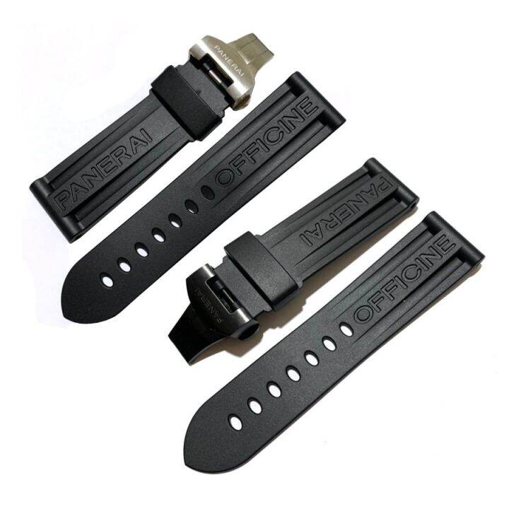 Replacement Strap Panerai Premium - Rubber Panerai Caoutchouc Black ...