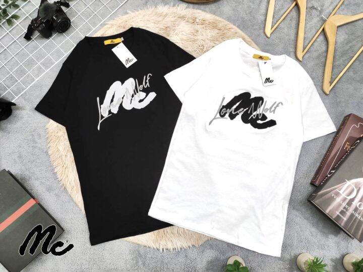 เสื้อยืด ปักM.C Love มีไชส์ S-Xl | Lazada.co.th