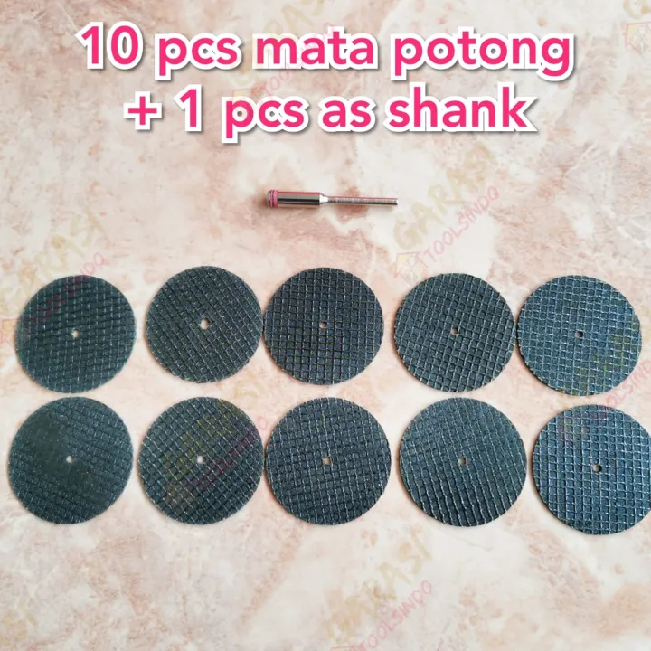 mata potong mini grinder 11 pcs cutting disc mata potong plat besi die ...