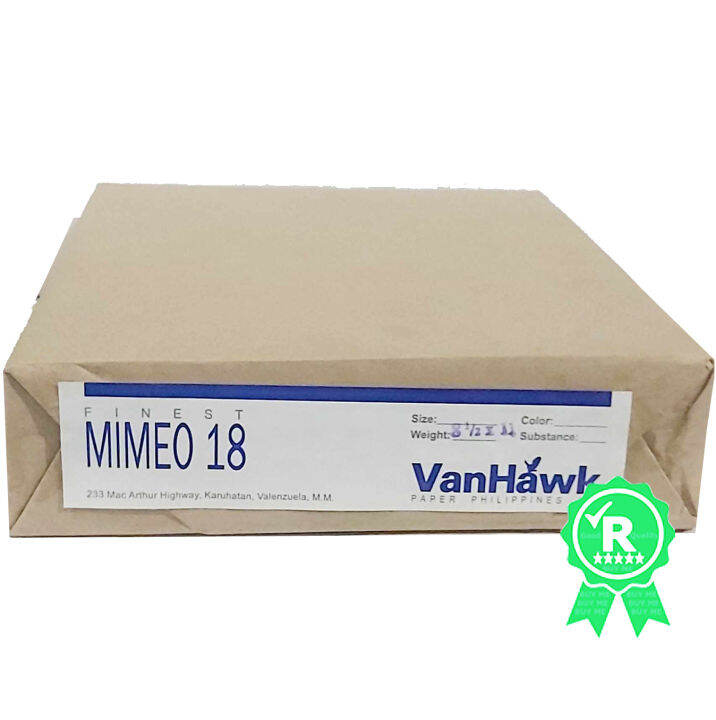 VHP Whitewove Mimeo Paper 63gsm SHORT by Ream | Lazada PH