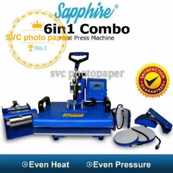 Sapphire 6 In 1 Multi Function Heat Press Machine 3830cm saze | Lazada PH