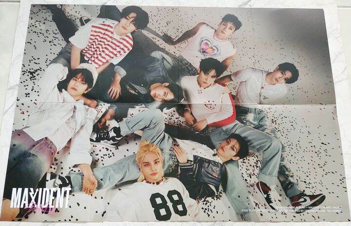 โปสเตอร์ พับ ของแท้ จาก CD อัลบั้ม Stray Kids - MAXIDENT Album พร้อมส่ง ...