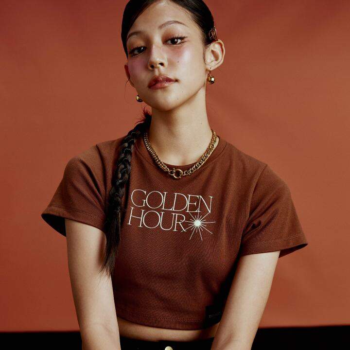 [NEW!] KEEPS La Petite Golden Hour Tee เสื้อครอปทรง baby tee เข้ารูป ...