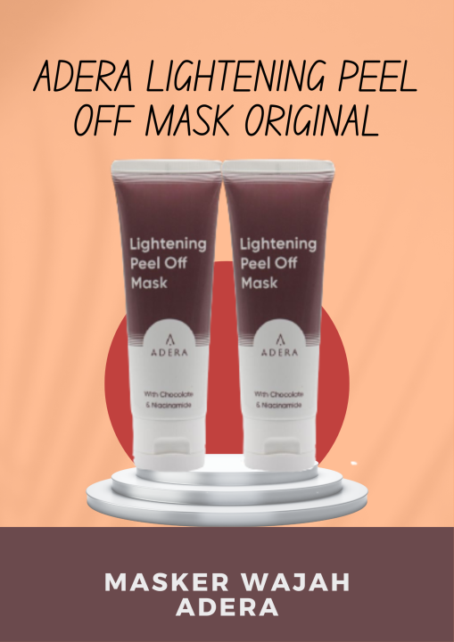 ADEEVA lightening peel off mask peeling spray - ADERA lightening peel off mask with chocolate ...