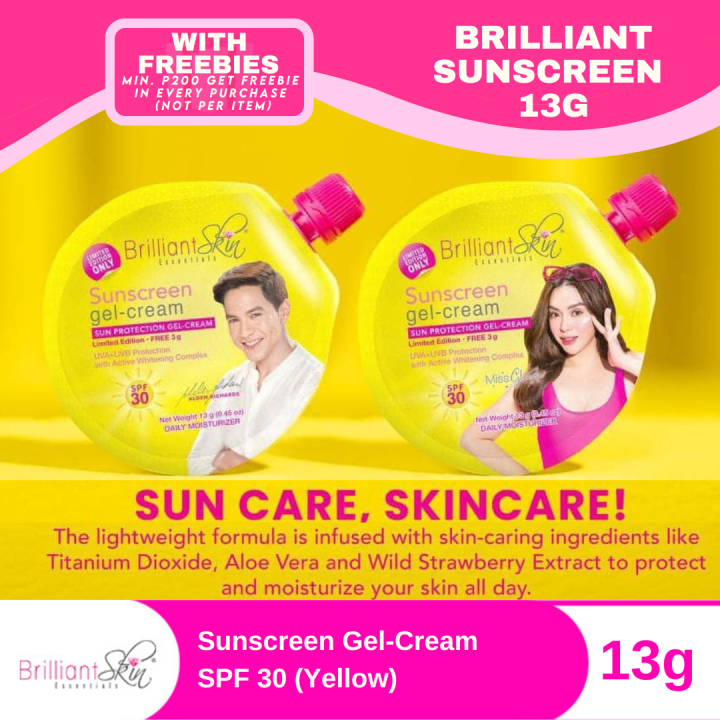 Brilliant Sunscreen Sachet 13g | Gel Cream | Lazada PH