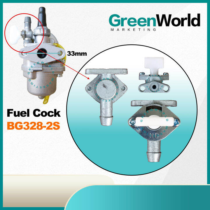 BG328 2S Mesin Rumput Fuel Cock Carburetor BG328A Brush Cutter Fuel ...