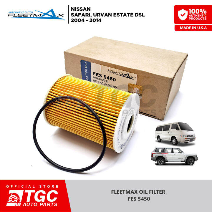 Fleetmax Oil Filter for NISSAN SAFARI, URVAN ESTATE DSL 2004 - 2014 FES ...