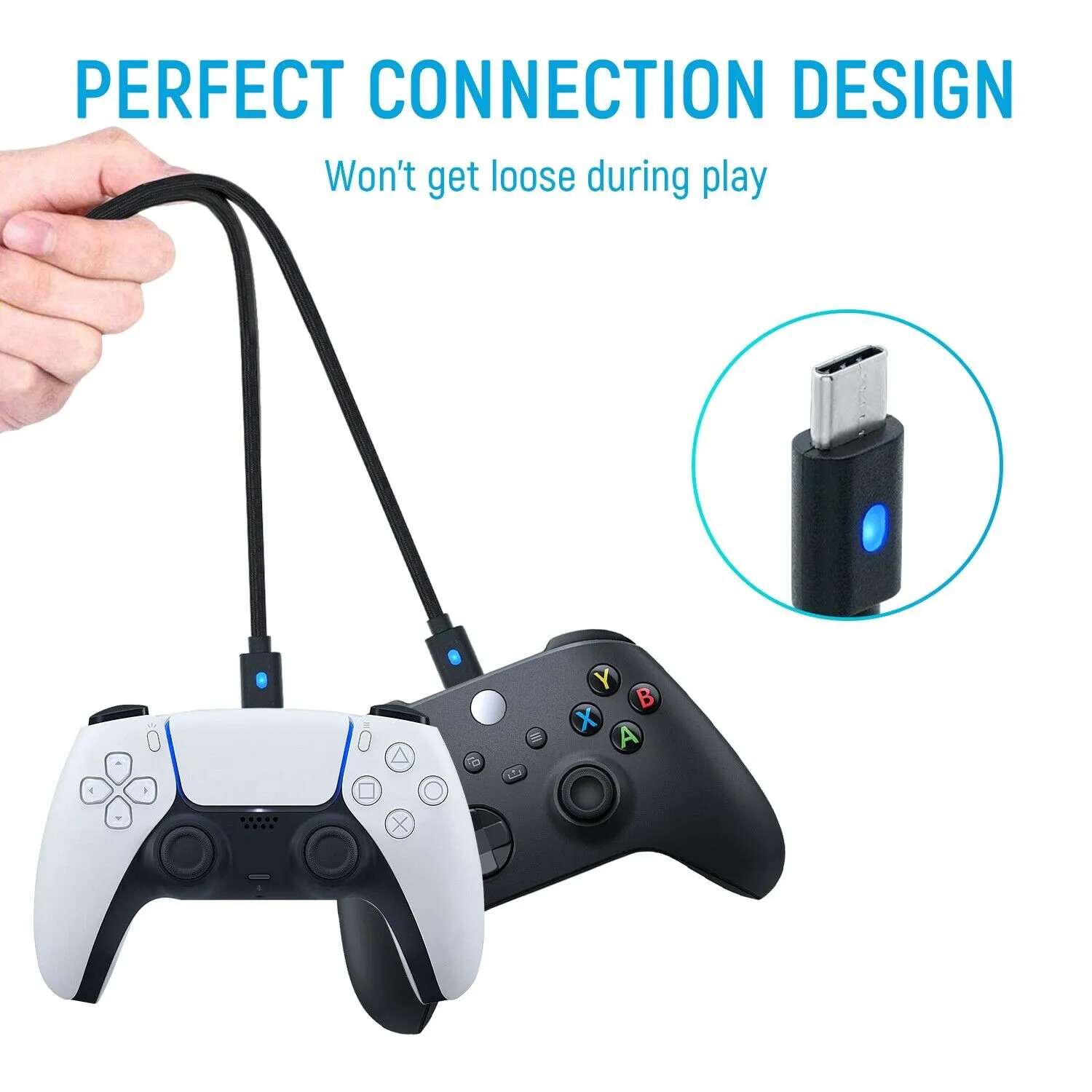 สายชาร์จจอย / Data Ps5 ของแท้ Dobe PS5 Charging Cable [USB Charger for ...
