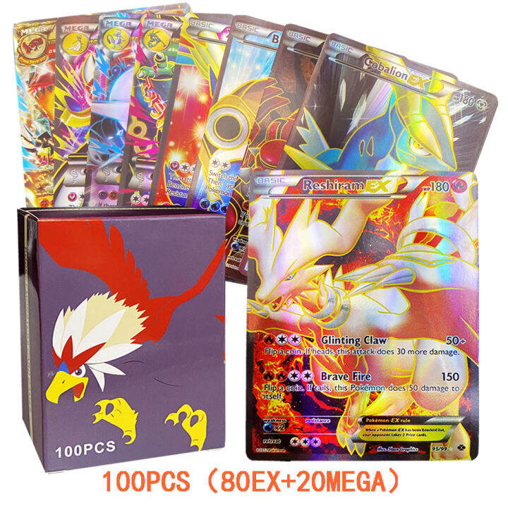 100pcs English Pokemon Cards Box Shining V VMAX Card Display Pokémon ...
