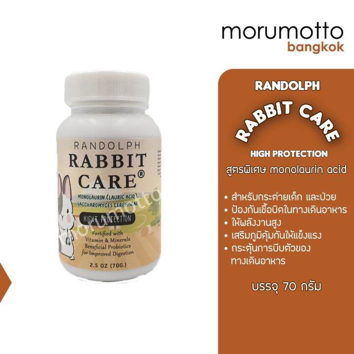 RANDOLPH RABBIT CARE อาหารเสริมพลังงานกระต่ายป่วย สูตร MONOLAURIN ...