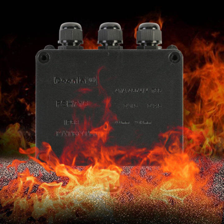 Deenlai Waterproof Junction Box 4 WAY Cable Protection Sleeve Connector ...