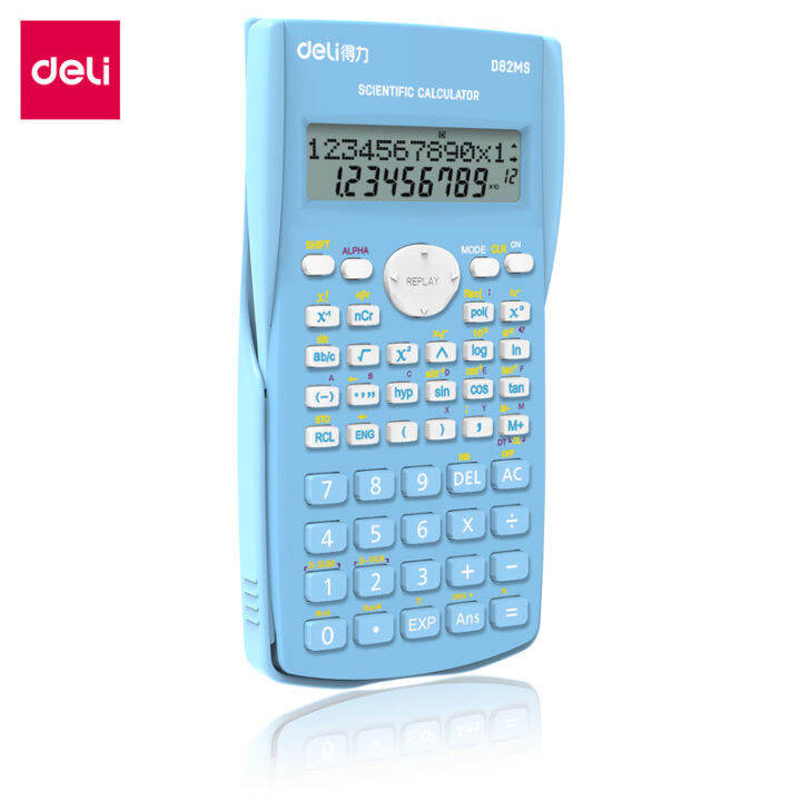 Deli D82 เครื่องคิดเลขนักเรียนเรียนรู้ฟังก์ชั่นทางวิทยาศาสตร์ ...