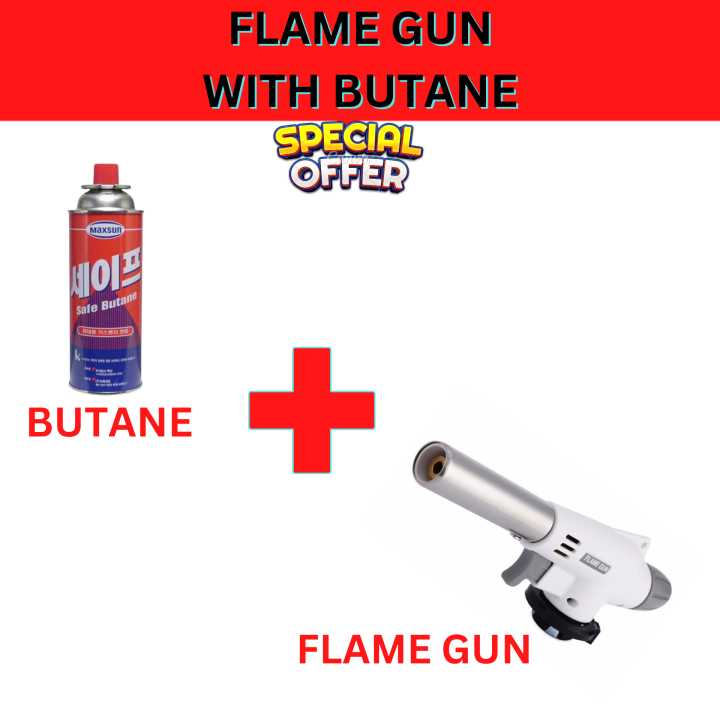 FlashFind Flame gun with Butane/ Blow torch and Butane Gas Multi ...