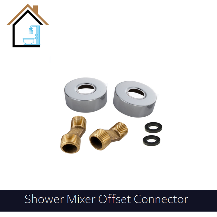 Shower Wall Mount Adaptor Shower Mixer Offset Connector Shower Mixer ...