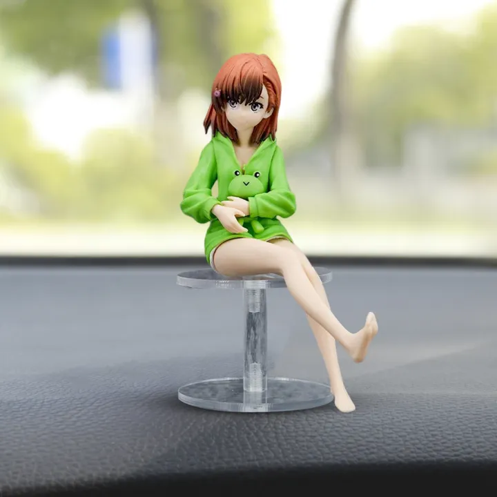 Microgood 14.5เซนติเมตร Misaka Mikoto รูปถือกบตุ๊กตาเซ็กซี่ Nightgown สาวรุ่นขนาดเล็กหุ่น ...