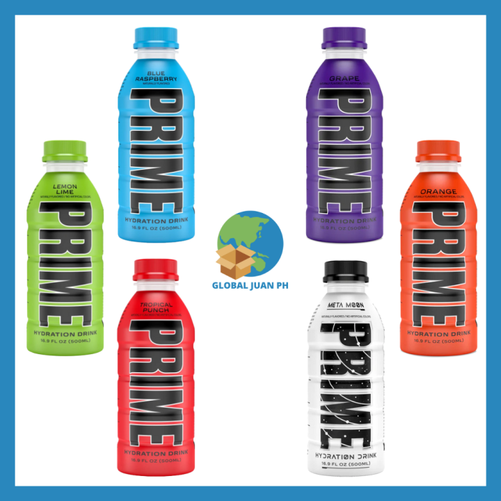 PRIME Hydration Drink by Logan Paul x KSI | Lemon Lime | Blue Raspberry ...