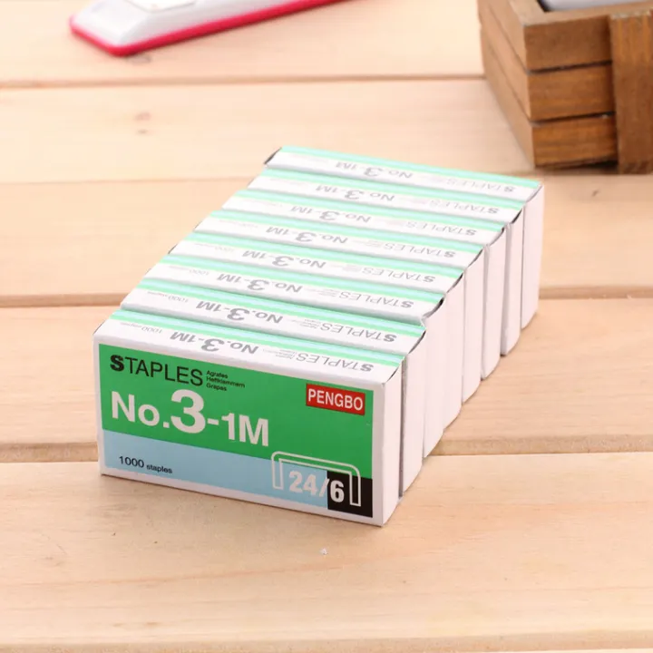{Ready Stock} 1 SMALL BOX NO.3-1M STAPLES (24/6) / No.10-1M REFILL ...