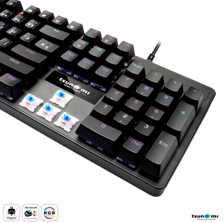TSUNAMI OUTEMU MK-02 104KEYS MECHANICAL KEYBOARD | Lazada.co.th