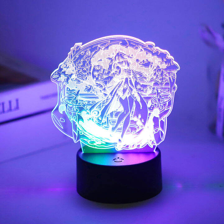 Genshin Impact Yae Miko Character Acrylic Sheet Anime Hero Academia Led ...