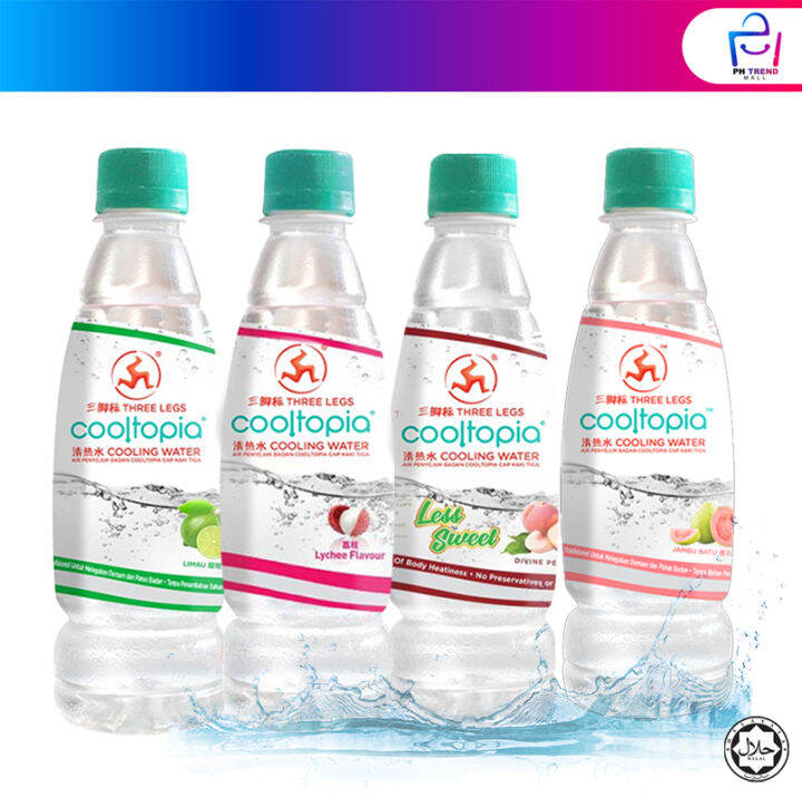 3 Leg Cooltopia Cooling Water 320ml Drinking Water Minuman 三脚标 清热水 | Lazada