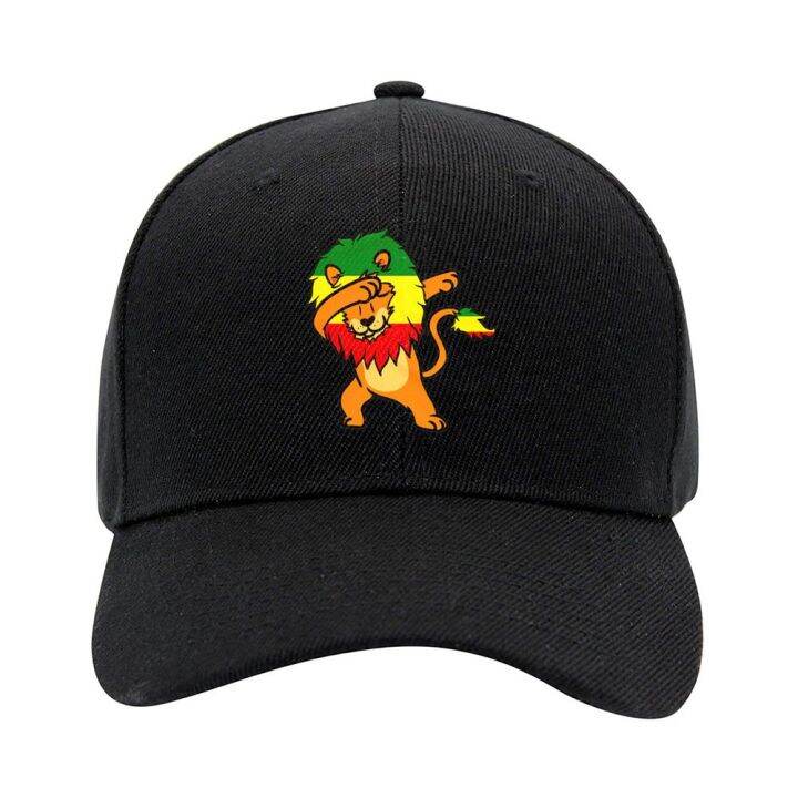 New Lion Dab Baseball Cap Rasta Lion of Judah Rastafarian Reggae ...