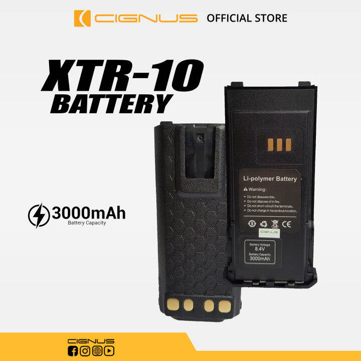 Cignus XTR-10 BATTERY | Lazada PH