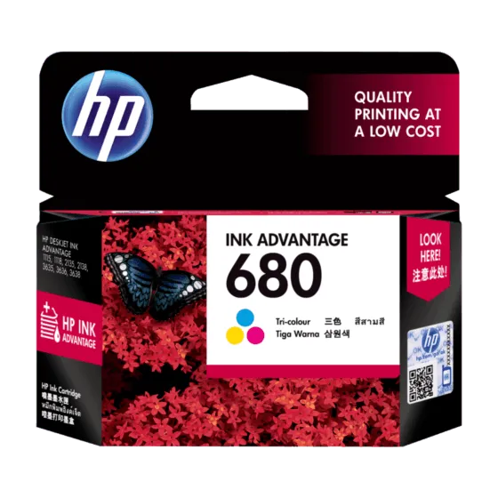 HP 680/CO 3-Color Inkjet Cartridge HP. ตลับหมึกอิงค์เจ็ท 3 สี HP 680/CO ...