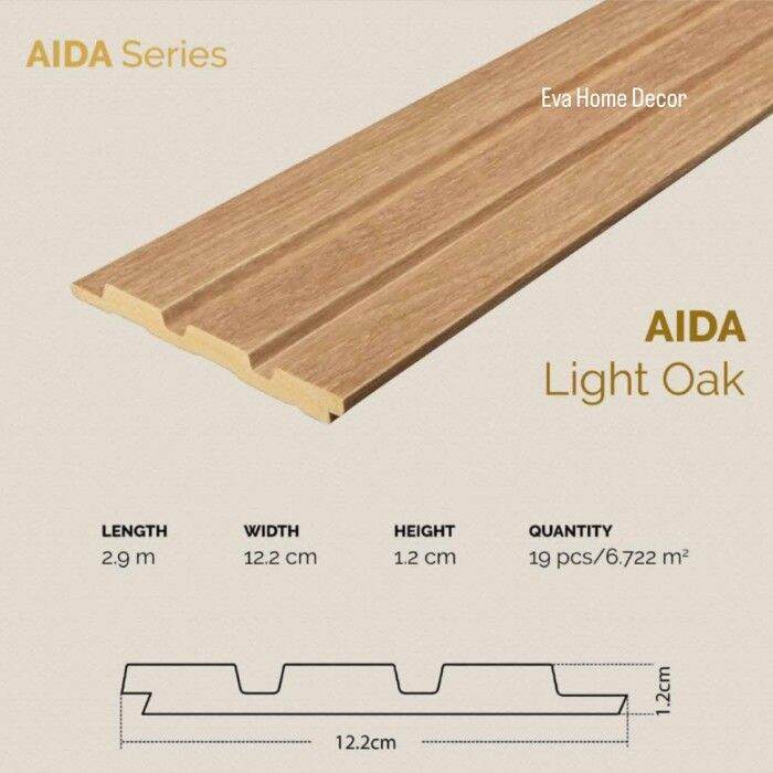 WPC GAIA Wallpanel AIDA Series Kisi Kisi Dinding Kayu Wall Panel ...