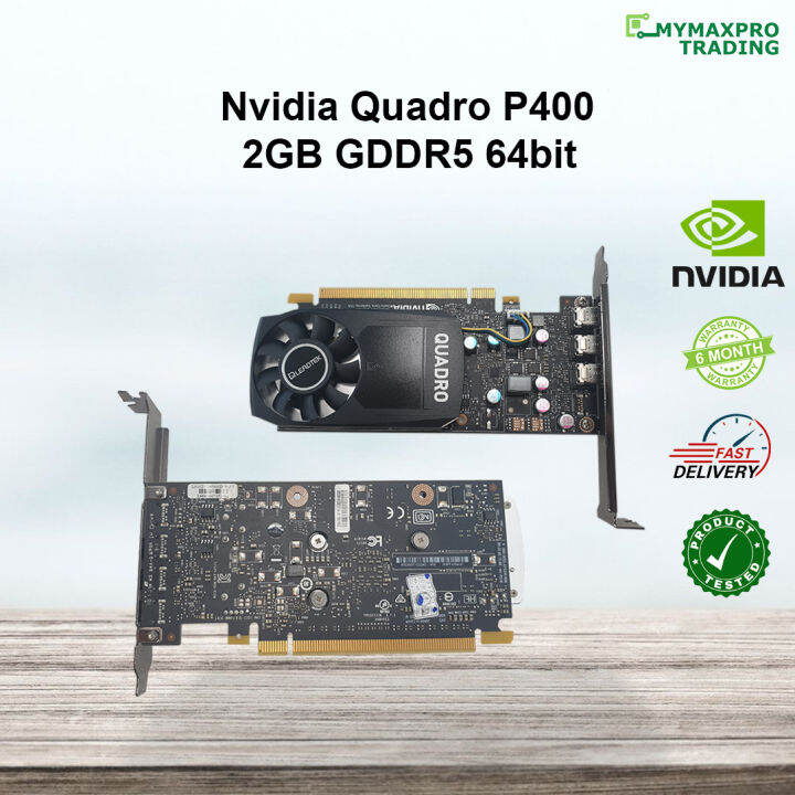 Nvidia Quadro P400 2GB DDR5 64bit Triple Mini-DisplayPort (REFURBISHED ...