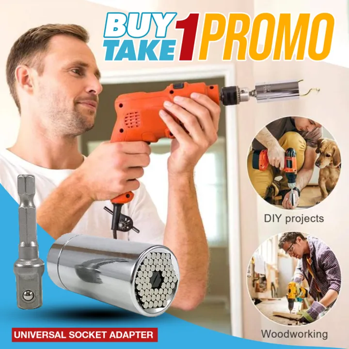 BUY1TAKE1 Universal Torque Wrech Gator Socket Adapter for Automotive ...