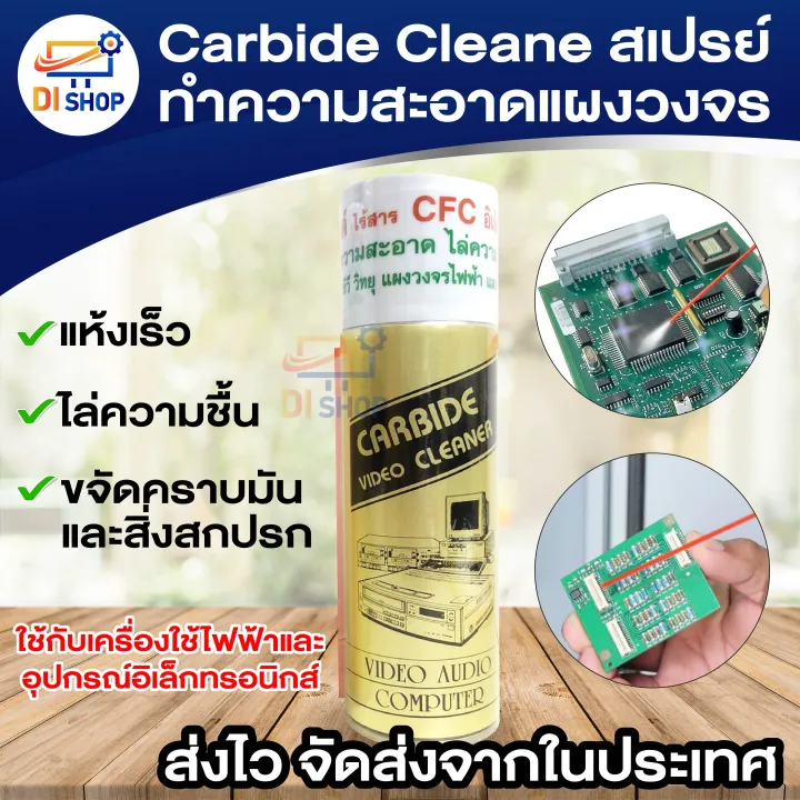 Carbide Cleaner สเปรย์ทำความสะอาดแผงวงจร ไล่ความชื้น ชนิดแห้งเร็ว คาร์ไ ...