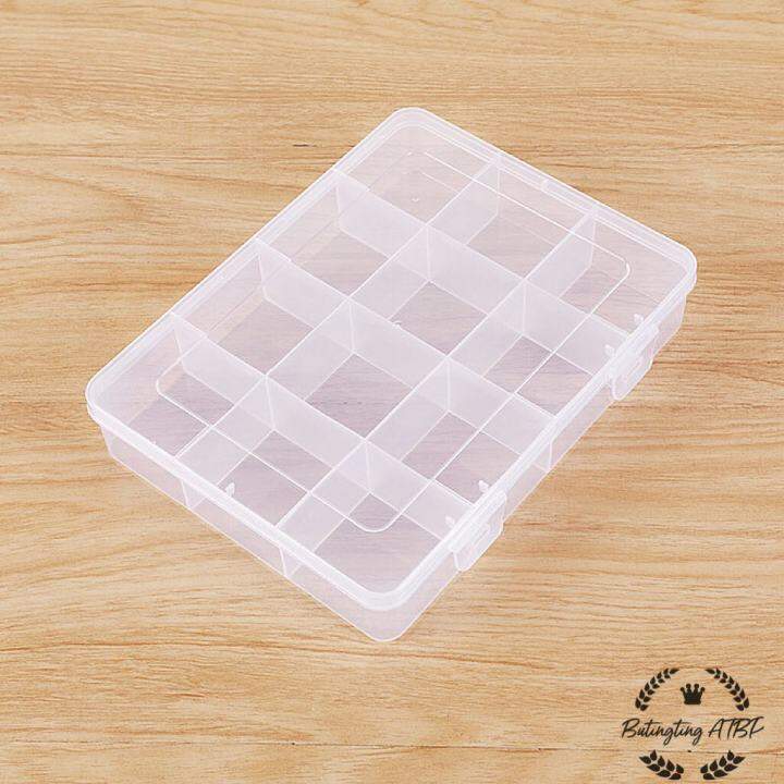 PP Plastic box 12 grid storage box diy rubber band fixed beaded 20.8cm X 15.8cm | Lazada PH
