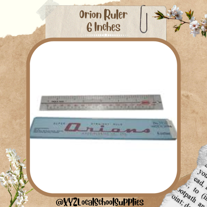 ORION ruler 6 inches | Lazada PH