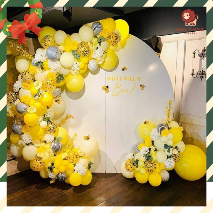 Yellow Balloon Garland Arch Kit Wedding Birthday Party Decoration ...