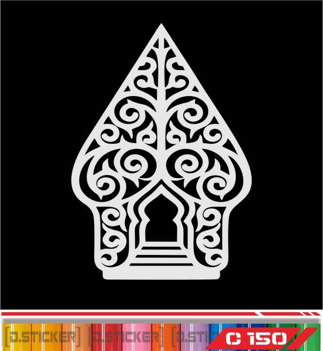Stiker wayang Gunungan cutting stiker mobil stiker reflrktif stiker ...