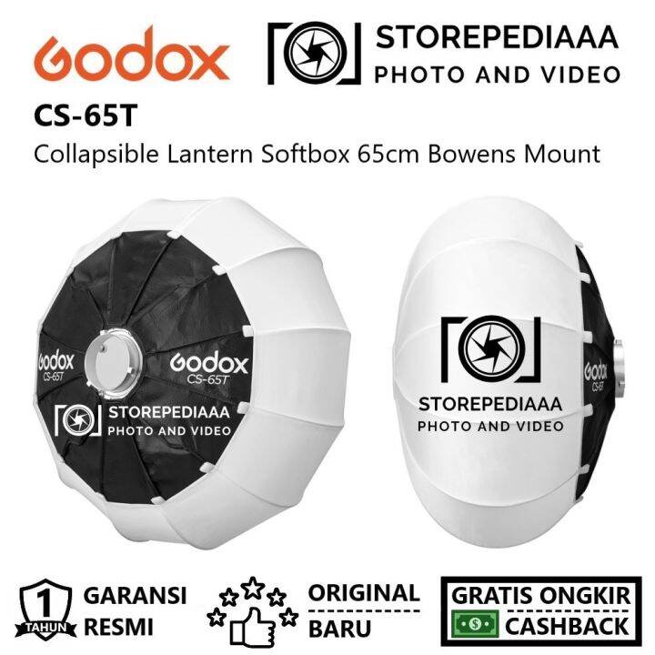 Godox CS-65T Collapsible Lantern Softbox 65cm Bowens Mount CS65T CS 65T | Lazada Indonesia