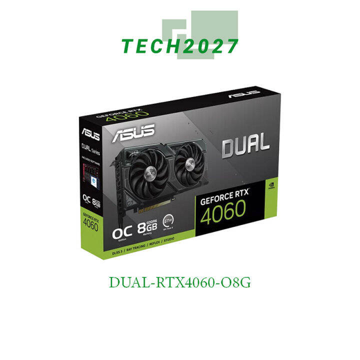 ASUS Dual GeForce RTX 4060 OC Edition 8GB GDDR6 (PCIe 4.0, 8GB GDDR6 ...