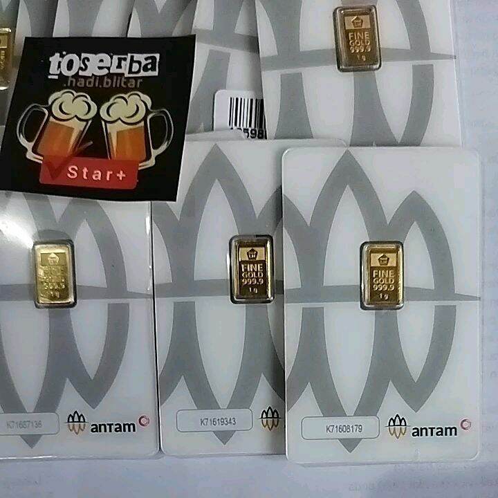 emas Antam 1 gram tahun 2023, emas logam mulia 1 gram certieye 2003 ...