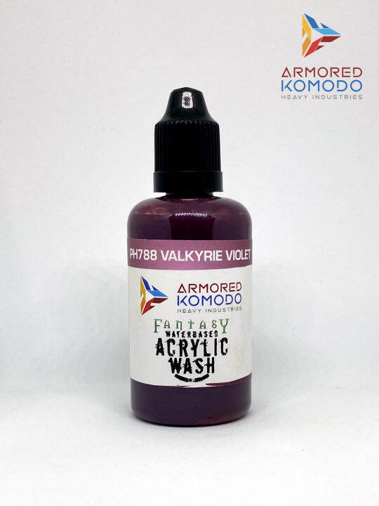 Valkyrie Violet Waterbased Wash PH788 50ml Armored Komodo Waterbased Acrylics | Lazada PH