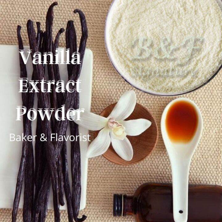 Premium Vanilla Extract Powder 香草精华粉 香草提取物 Madagascar Vanillin powder ...
