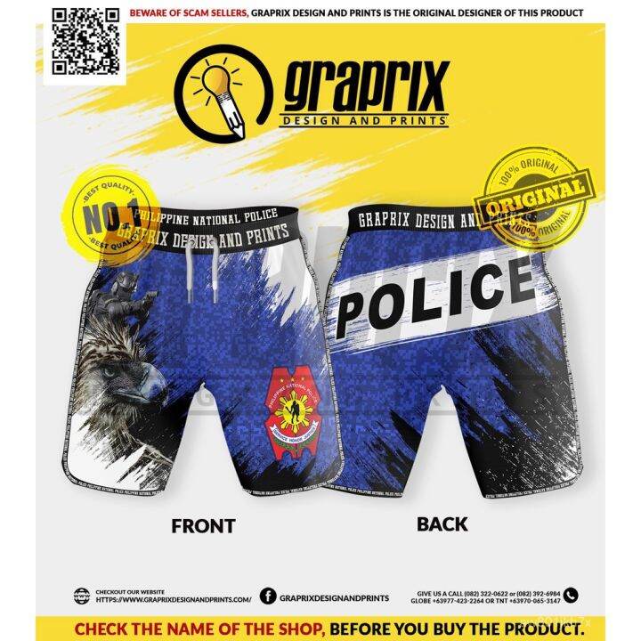 PNP Philippines National Police Board Shorts Full Sublimation | Lazada PH