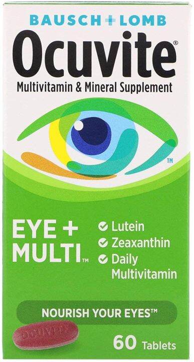Bausch + Lomb Ocuvite | Multivitamins & Mineral Supplement, EYE + MULTI ...