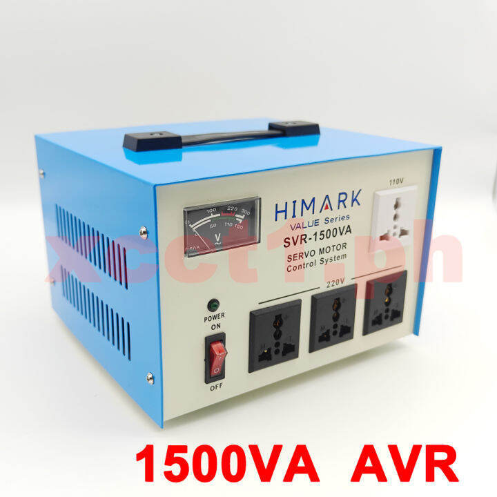 Himark AVR Automatic Voltage Regulator 1500watts SVR-1500VA Servo Type ...