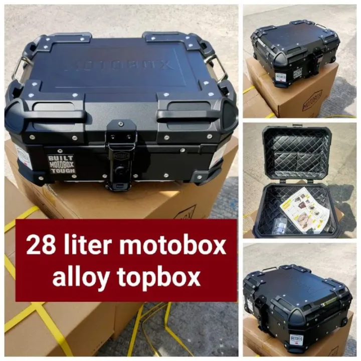 [alloy topbox for motorcycle]Motobox 28 liters alloy topbox | Lazada PH