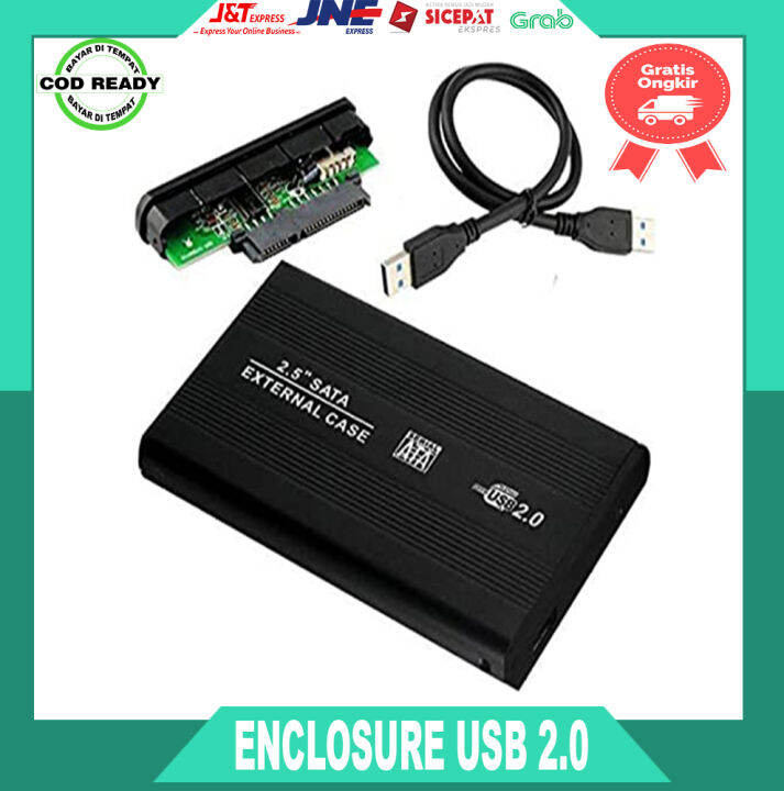 Enclosure USB 2.0 Converter SATA to USB Casing Harddisk External ...