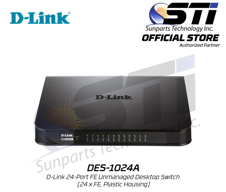 DES-1024A D-Link 24-Port FE Unmanaged Desktop Switch | Lazada PH