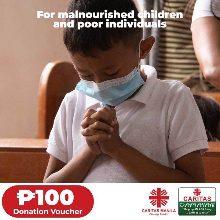 Caritas Manila Donation Voucher - Damayan Nutrition Program P100 ...