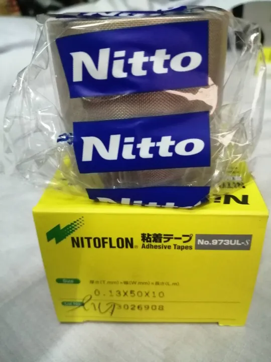 เทปทนความร้อน เทปรีดถุง สำหรับปิดลวดเครื่องซีลถุง Nitto (nitoflon tape ...